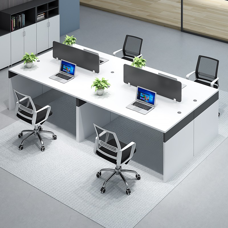 财务办公桌简约现代公司办公室z桌子4/6人位工位员工办公桌椅组合_虎窝淘