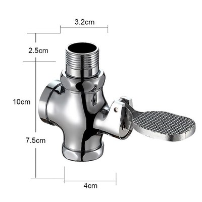 Bathroom Tet rinal Flush Valve Flushing Pedal Foot Pressing