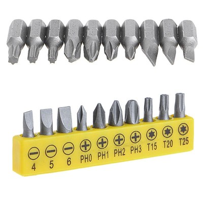10pcs  Screwdriver Bit Precision Torx Bits Hex Socket Magnet