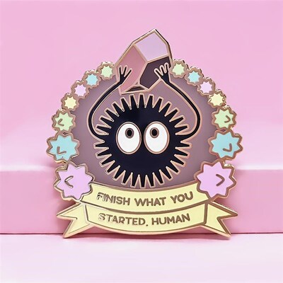 Brooch Art-Badge-Accessories Sprite-Pastel Soot Enamel-Pin A