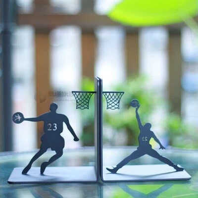 小众高货Creative Metal Bookends Book Holder Bookshelf Stand
