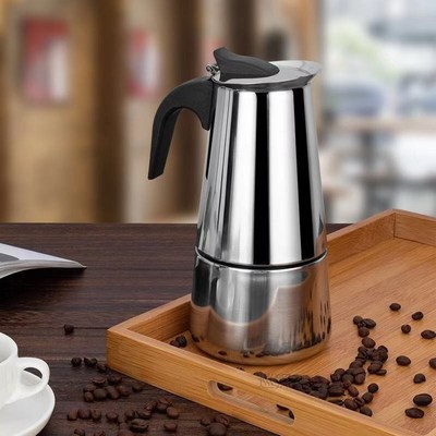 Stainless Steel Coffee Pot Mocha Espresso Latte Percolator S