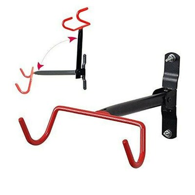 Foldable Wall Mount Bike Hanger Flip p Garage Bicycle Storag