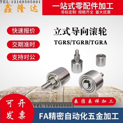TGRS/TGRB/TGRA 20/25/30/35/40-20 外螺纹立式不锈钢导向滚筒轮