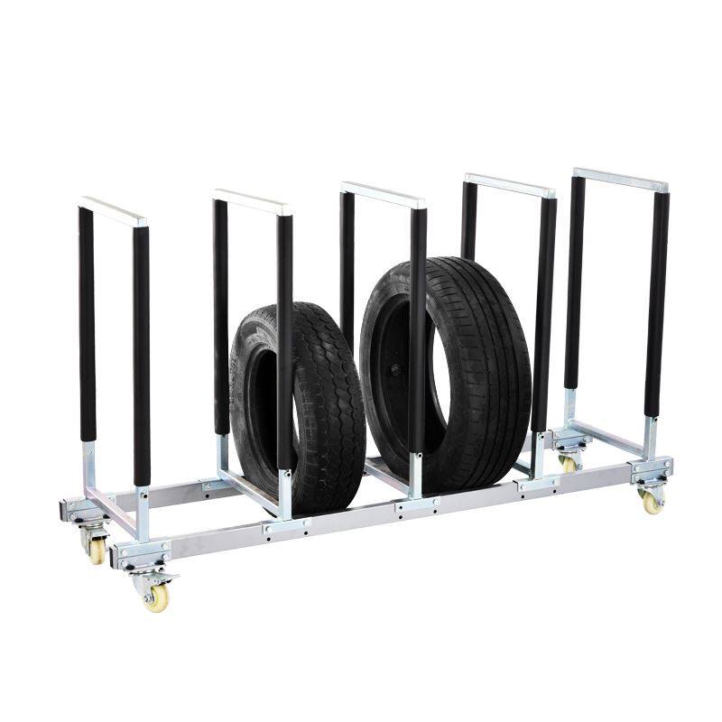 新品。汽车轮e胎展示架4S店车间轮毂轮胎专用摆放架货带轮移动架_虎窝淘