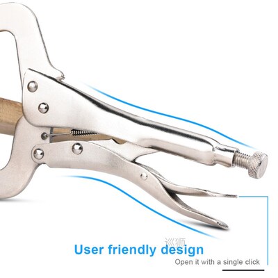 C Clamp Weld Clip Woodwork Fix Plier Pincer Tong Tenon Locat