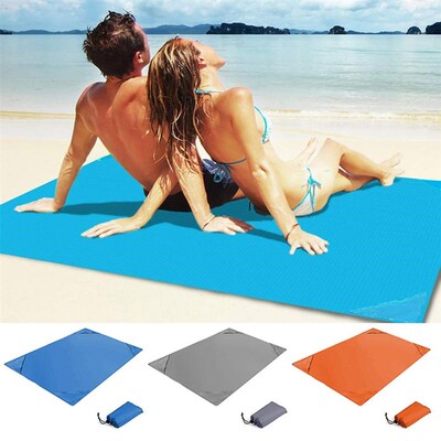 Beach-Blanket Camping-Cushion Sandproof Large Hiking Portabl