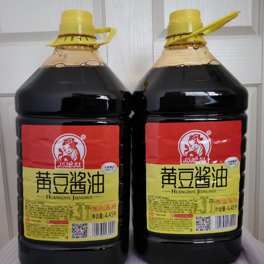 山东巧媳妇黄豆酱油4.45升*2桶特价包邮_虎窝淘