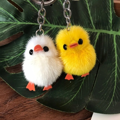 超萌迷你小黄挂件毛绒挂饰小鸭子