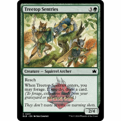 呆呆龙 万智牌 树顶哨卫 Treetop Sentries 0201 平/闪