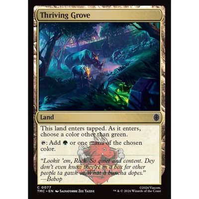 万智牌 TMC 忍者神龟 Thriving Grove 兴旺树丛 平/闪