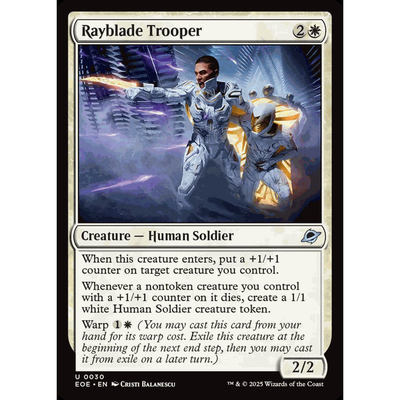 呆呆龙 万智牌 光刃武装兵 Rayblade Trooper 平/闪 虚空边域 EOE