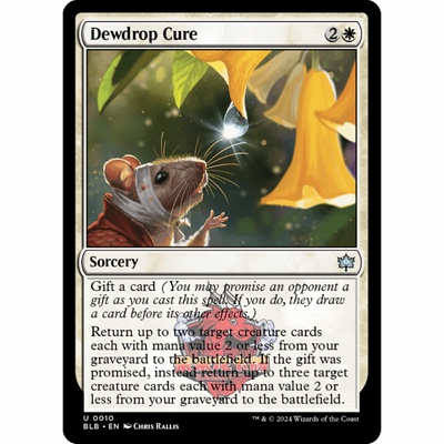 呆呆龙 万智牌 露珠疗伤 Dewdrop Cure 0010 平/闪