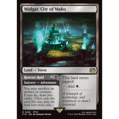 万智牌 魔晄都市米德加 Midgar City of Mako 平/闪 最终幻想