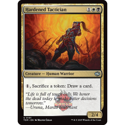 万智牌 鞑契 龙岚录 平/闪 Hardened Tactician 坚毅策士