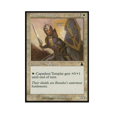呆呆龙卡牌 万智牌 Capashen Templar 欧文 天命之战 白色 金