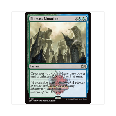 万智牌 巨量突变 Biomass Mutation 暮悲邸:鬼屋惊魂指挥官 多色