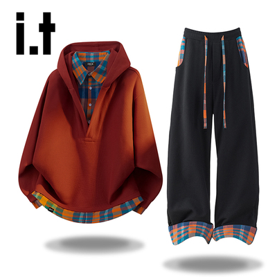 IT春秋季卫衣长裤套装男休闲