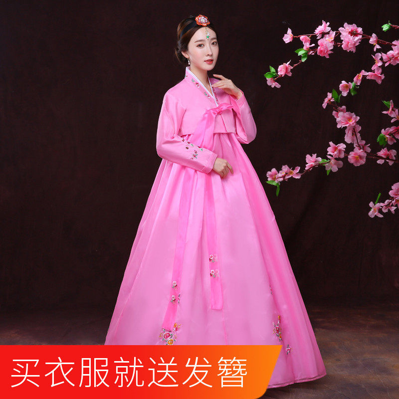 韩服大码改良新款套装民族女装大长今宫廷日常裙子朝鲜族舞蹈服装