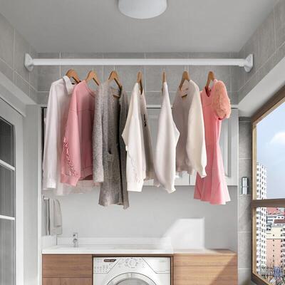 Sale Extendable Bathroom Hanging Shower Curtain Rod Adjustab