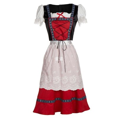 Plus Size S-4XL Dirndl German Austrian Bavarian Dress Oktobe