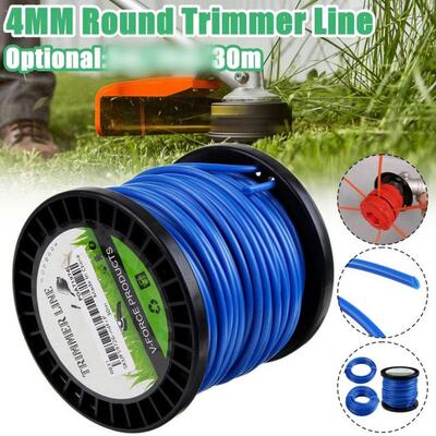 4mm X 30m Trimmer Line Heavy Duty Nylon Round Strimmer Trimm