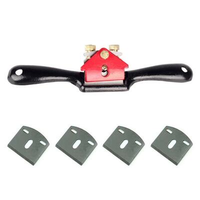 Adjustable SpokeShave with Flat Base and Metal Blade Wood Wo