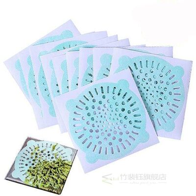 50PCS One-Off Sink Hair Stopper Catcher Filter Shower Drain