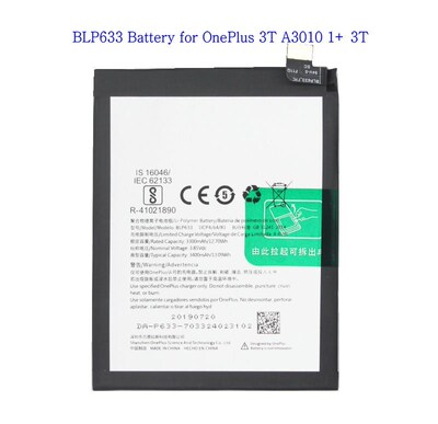 3400mAh For Oneplus Battery BLP633 Replacement Smart phone