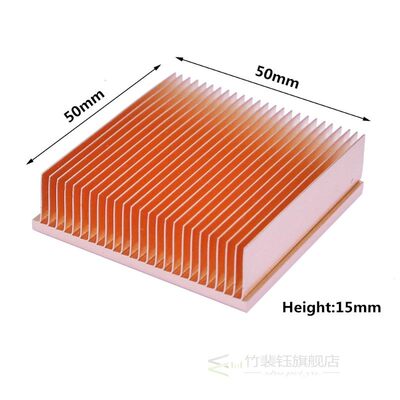 Pure Copper Heatsink DIY Heat Sink Radiator Cooling Cooler f