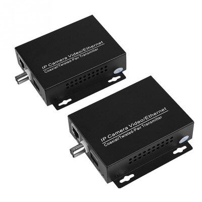 1Pair Ethernet IP Extender Over Coax HD Network Kit EoC Coa