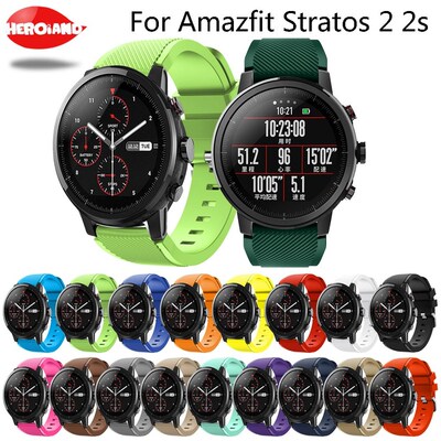 Band For Amazfit Stratos 2S Watchbands 22mm Silicone Watch