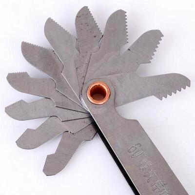 60 Degree Thread Measuring Gage Dual Head Metric Screw Pitch