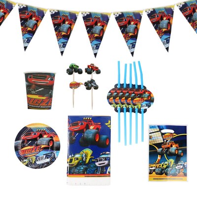Blaze and the Monster Machines Birthday Party Set Decoratio