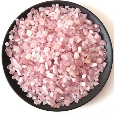 NatuRaL PiNk RoSe QuaRtz CRyStaL StoNe RoCk CHiPS LuCky HeaL