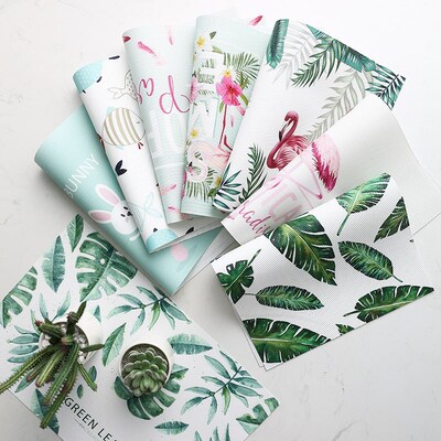 Tropical Flamingos Tableware PVC Placemat Pad Dining Table