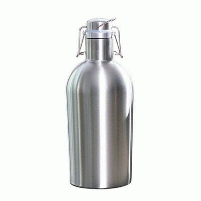 Premium 2L Stainless Steel Homebrew Beer Growler Secure Swin