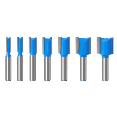 7x Durable 8mm Shank Grooving Milling Cutter 2-blade Dia 6mm