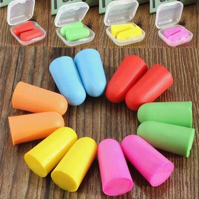 1 pcs ear protector noise reduction foam ear plugs soft hear