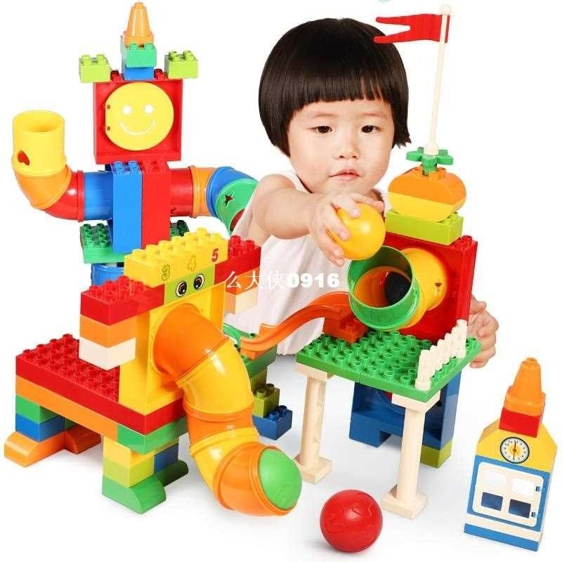 108pcs Construction Marble Race Run Maze Balls Track Robot B_虎窝淘