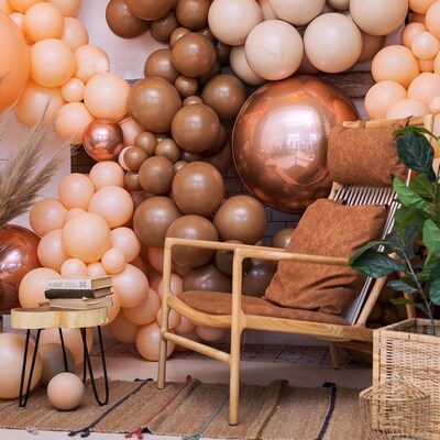 Coffee Brown Balloons Wedding Balloons Decoration Birhtday