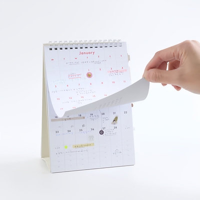 ●JY杂货●国内现货韩国analogue keeper2026桌面台历手帐日历ins