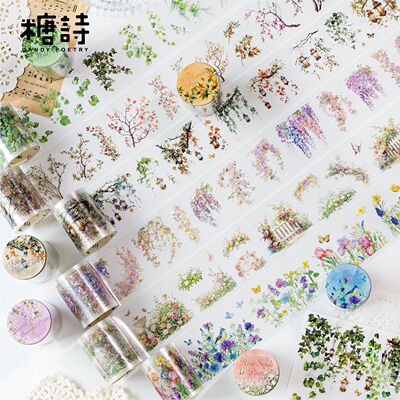 冰晶PET模切造景胶山野花枝