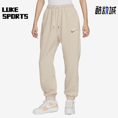 Nike/耐克正品新款女子休闲透气束脚针织运动长裤 FD4069-126