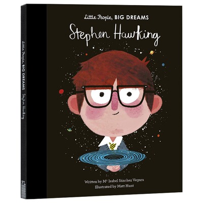 现货 英文原版 小男孩,大梦想：霍金 Stephen Hawking 名人传记 Little People, Big Dreams