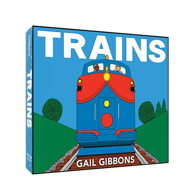 现货 英文原版 Trains 火车 纸板书 Gail Gibbons 盖尔吉本斯少儿百科 交通工具 低幼启蒙早教