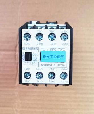 原装正品西门子80E接触器3TH42 80-0LF4直流DC110V 3TH4280-0FL4