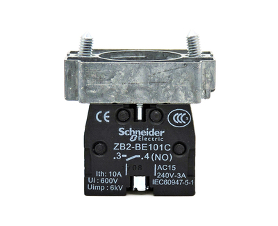 正品施耐德 XB2金属按钮开关触头点基座 ZB2-BZ103C 二组常开底座