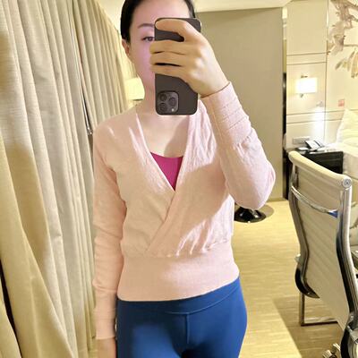 Lululemon棉质V领单穿女士