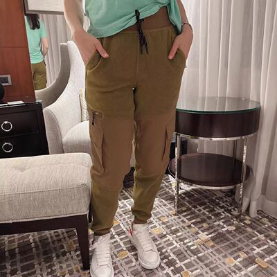 lululemon fleece + ripstop 女士徒步高腰拉绒工装运动裤